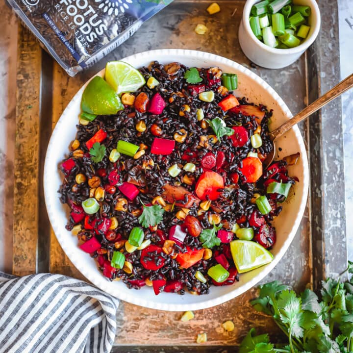 Forbidden Rice Recipe | Vegetable Stir Fry | Ooh La La It's Vegan